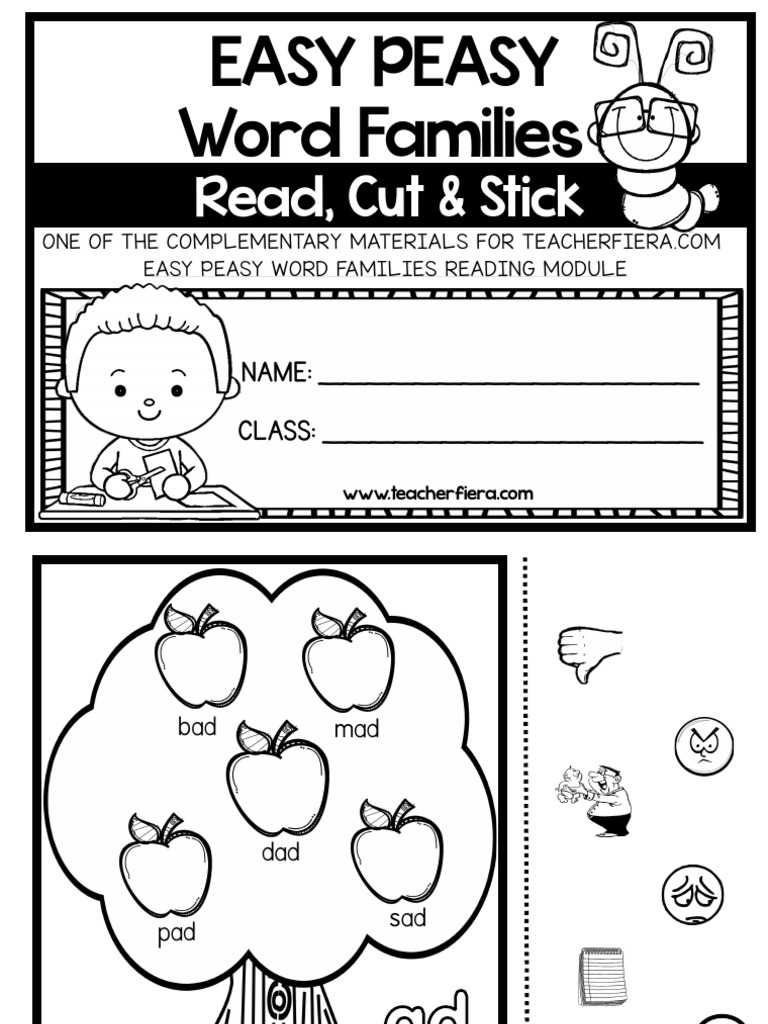 Word Families Cut and Paste | PDF