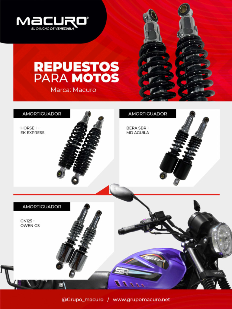 Catalogo de Repuestos Macuro | PDF