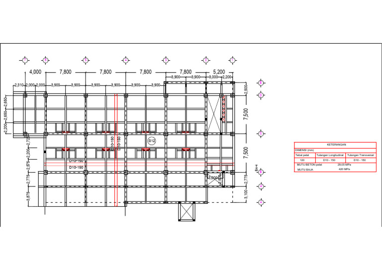 Denah Plat Lantai 2 | PDF