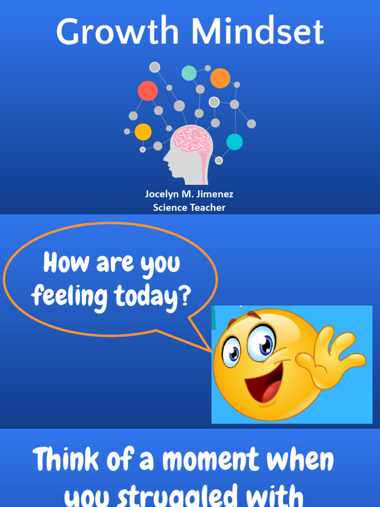 Growth Mindset and Multiple Intelligences Jimenez | PDF | Mindset ...