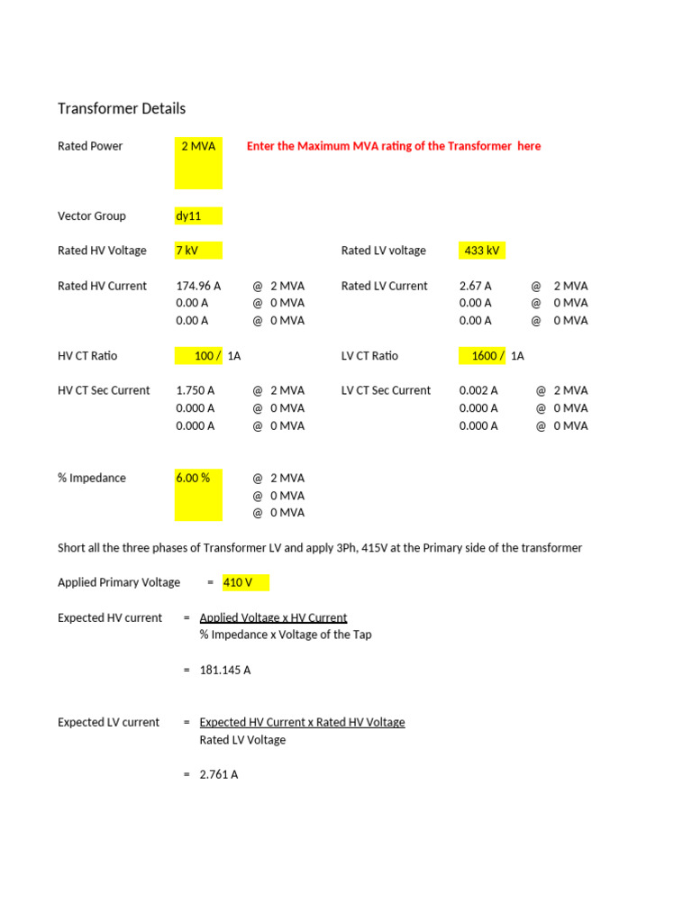 Transformer Short Circuit Current - 2 | PDF