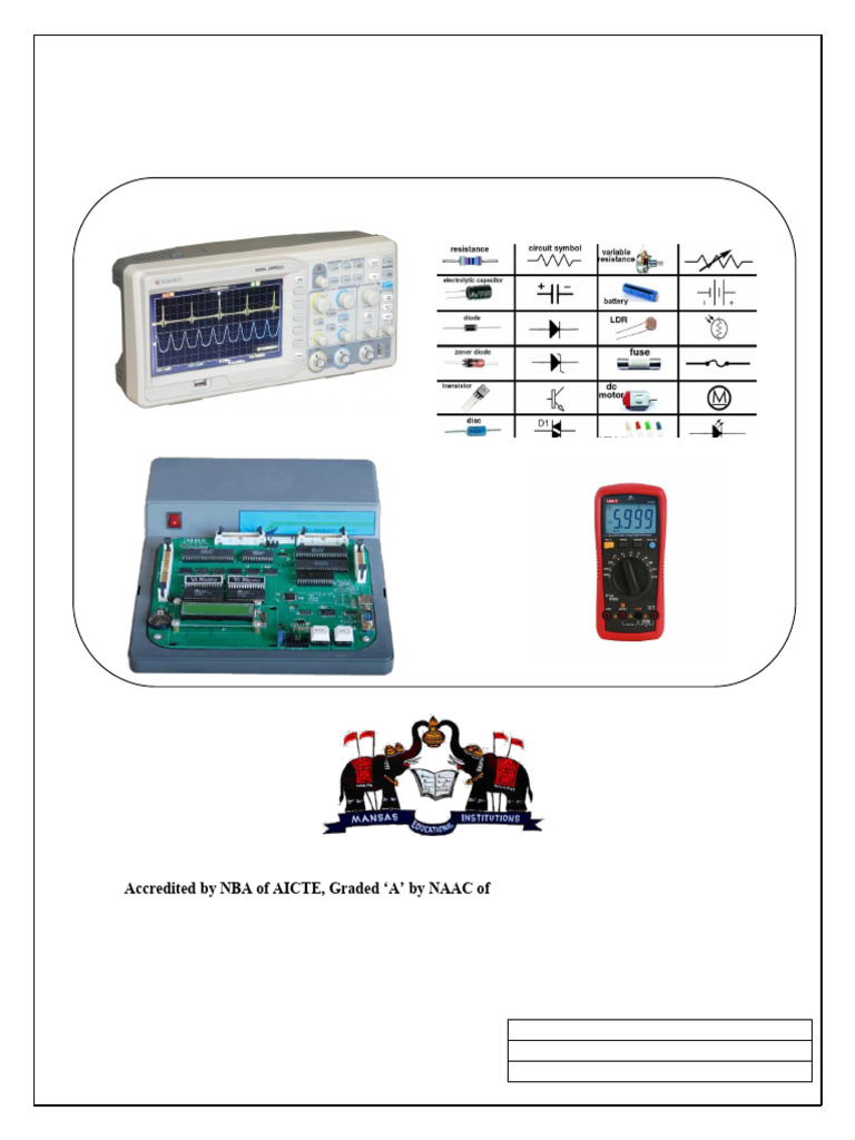 Basic Electronics Lab Manual-V1.0-2025 | PDF | P–N Junction | Rectifier