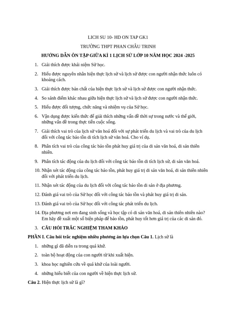 LICH SU 10 gk1 PCT | PDF