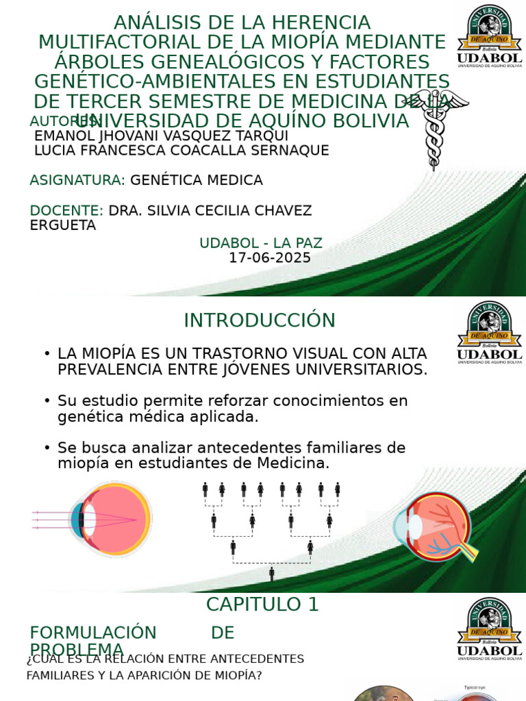Herencia Multifactorial de la Miopía | PDF | Epigenética | Gene