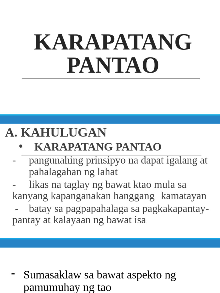 Karapatang Pantao | PDF