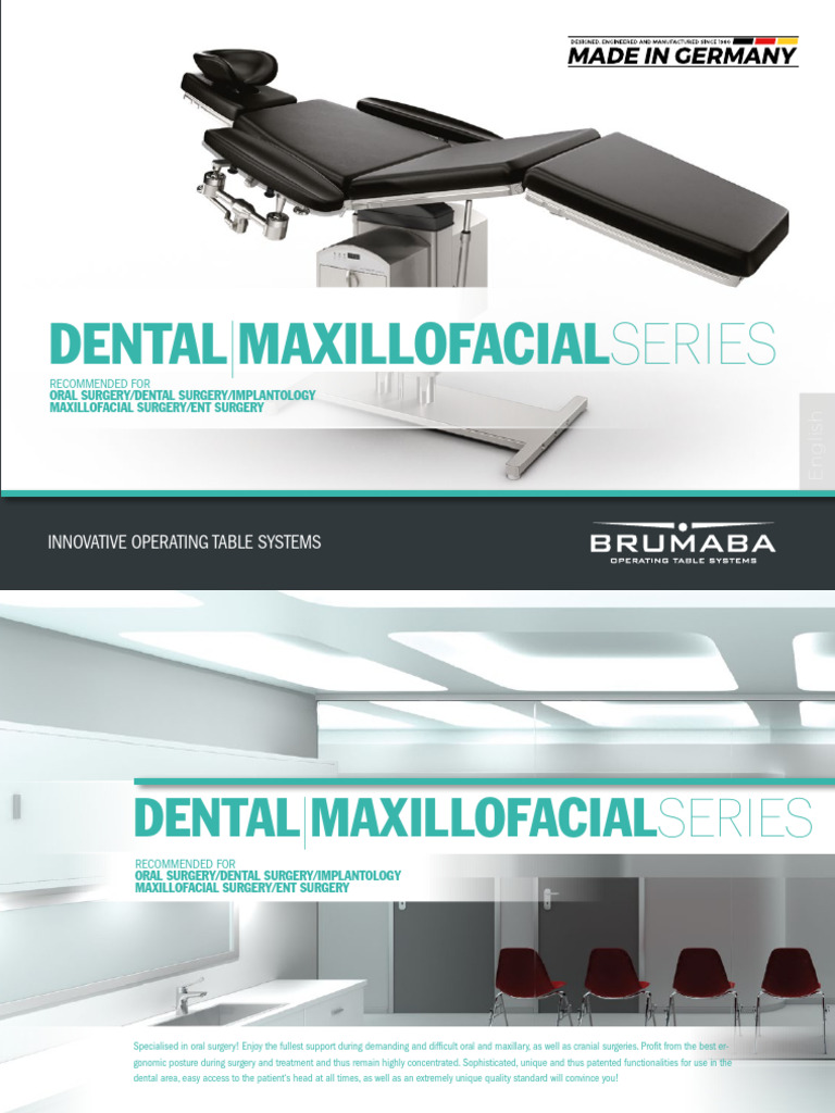 BRUMABA Dental MKG-Serie Broschuere en | PDF | Chair | Oral And ...