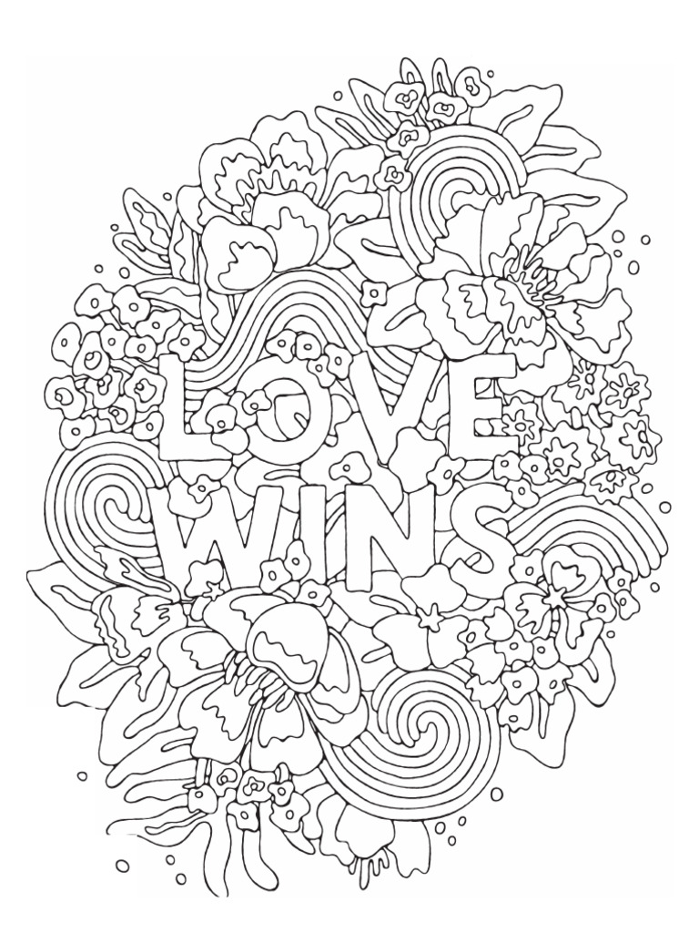 Love Wins Coloring | PDF
