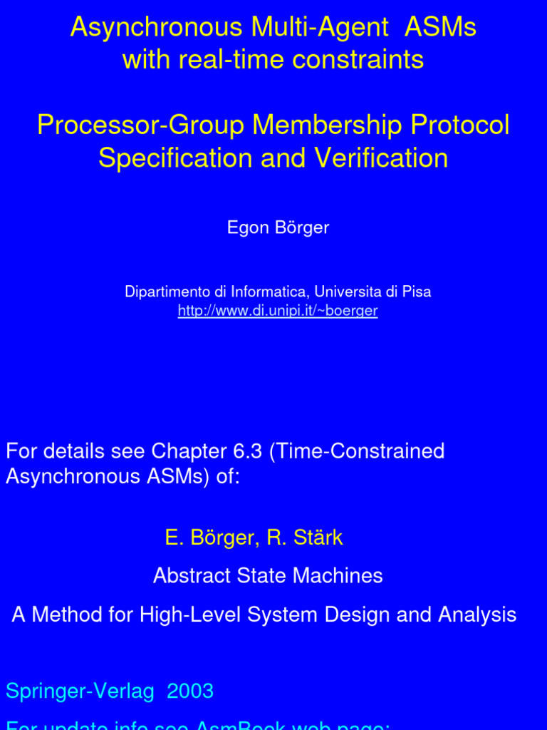 Asynchronous Multi Agent ASMs With Real | PDF | Computer Architecture | Computer Engineering