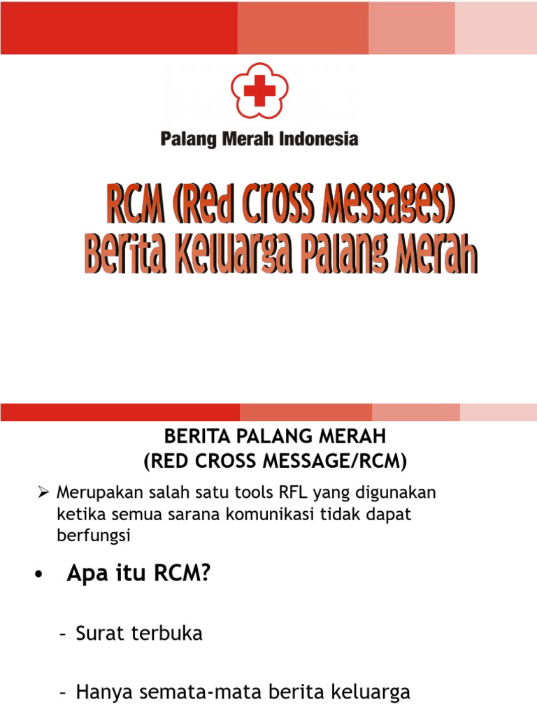 Pengertian dan Proses RCM Palang Merah | PDF