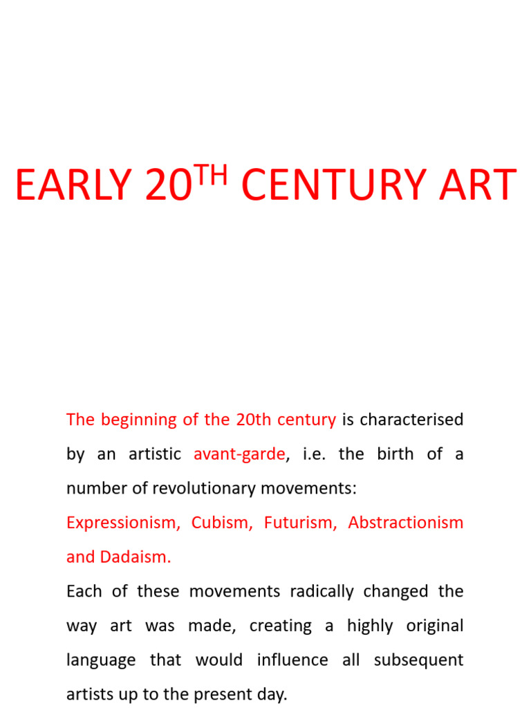 Avant Garde Part 1 1 | PDF | Cubism | Expressionism