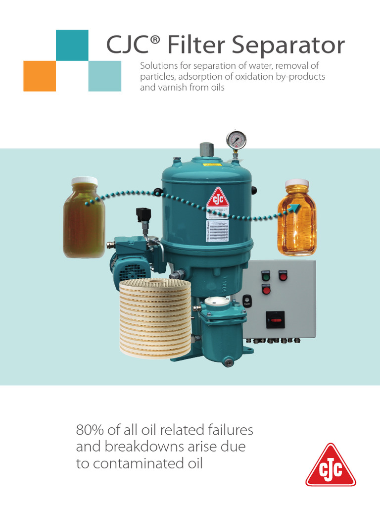 Filter Separator Brochure | PDF | Filtration | Motor Oil