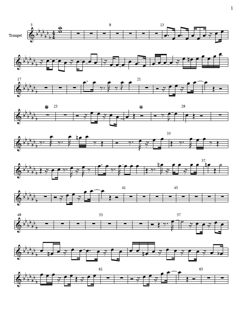 Trumpet 2 Scored As Ab Minor | PDF