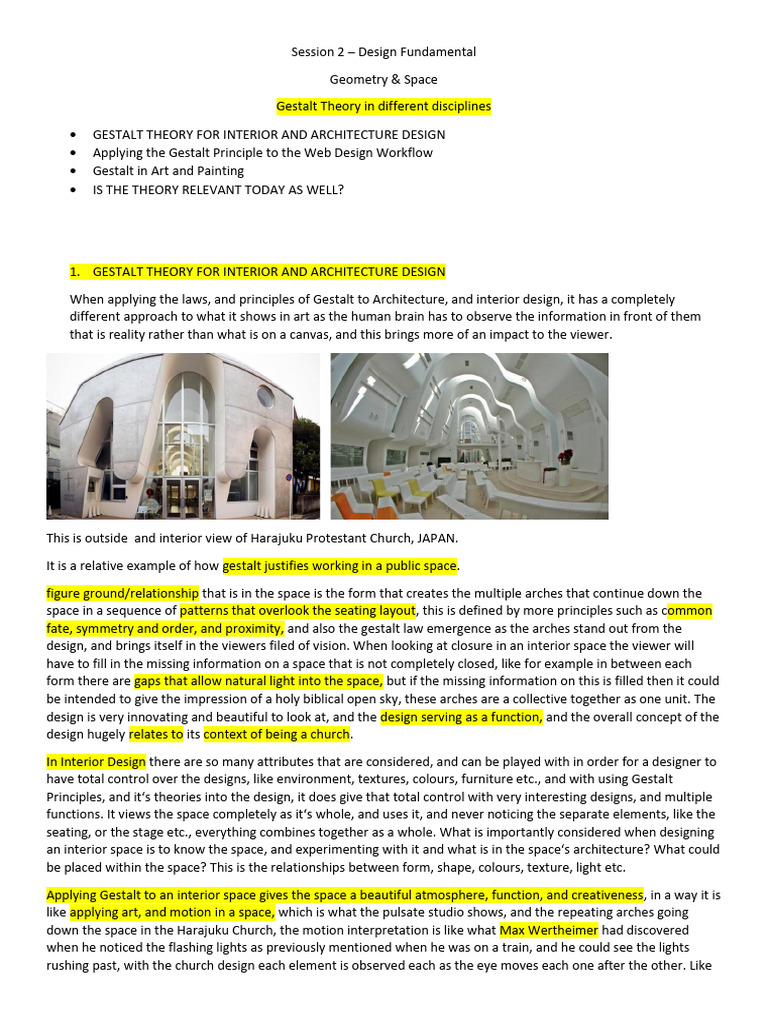 6 - Gestalt Principles in Different Disciplines | PDF | Composition (Visual Arts) | Symmetry