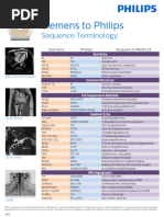 GE, Siemens, PhilipsTerminology Referemce Card | PDF | Medical Tests ...