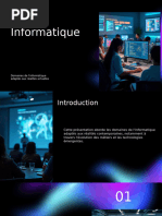 Les Domaines Dapplication de Linformatique 1 | PDF | Informatique | Application