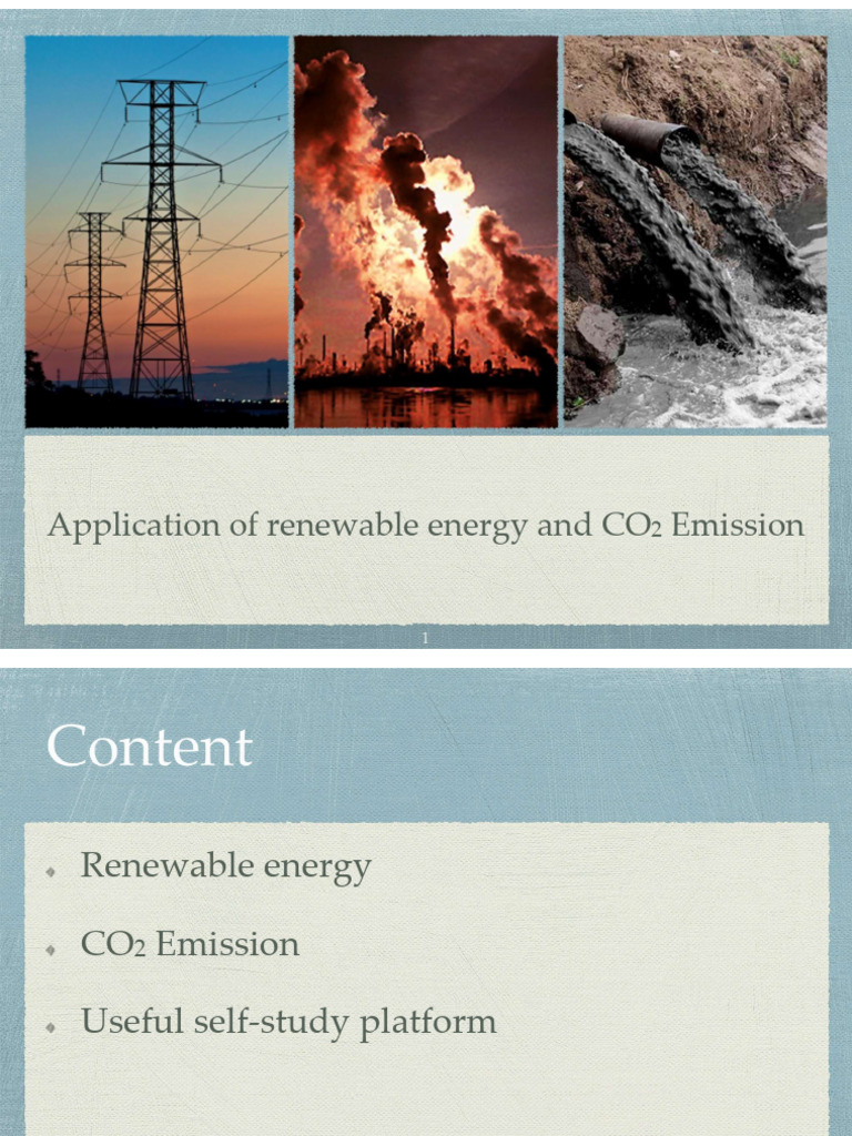 CCST 9016 Tutorial 3 (2024) Renewable Engergy and CO2 Emission | PDF | Carbon Dioxide | Fuels