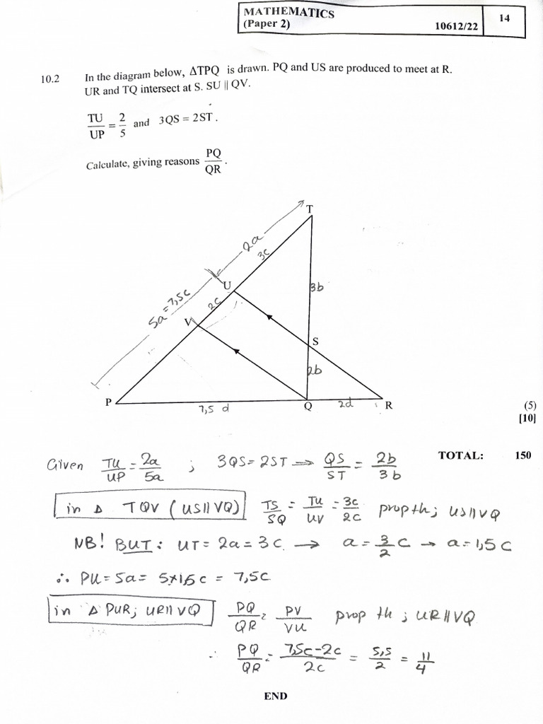 2022 June P2, Geom Answers | PDF