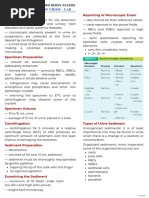 Urine Microscopic Exam Reference Chart | PDF