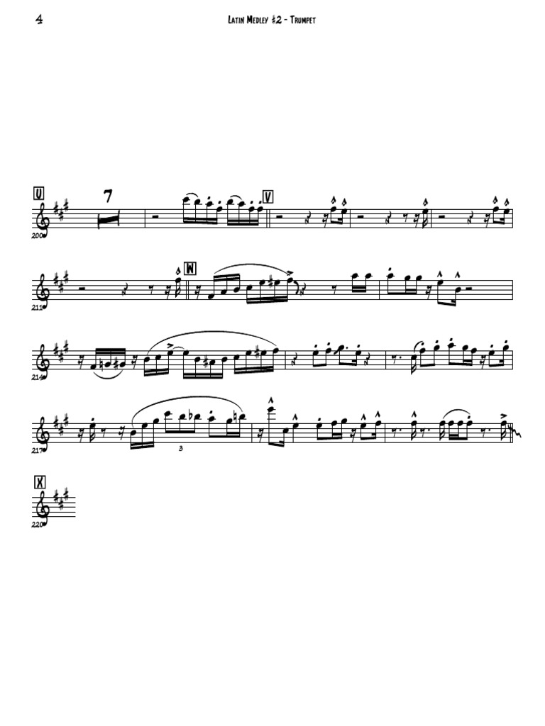 02 Latin Medley 2 - Trumpet PDF | PDF