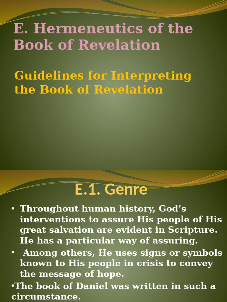 The Book of Revelation 2 | PDF | Apocalyptic Literature | Apocalypticism