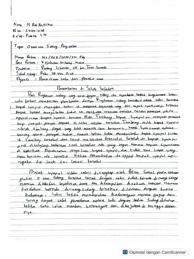 Tugas Observasi | PDF