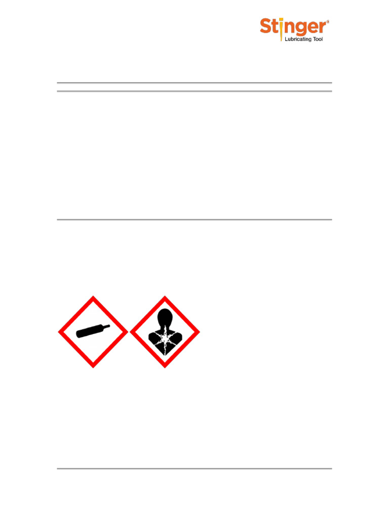 Stinger Fluid 1FR N2 SDS | PDF | Materials | Occupational Safety And Health