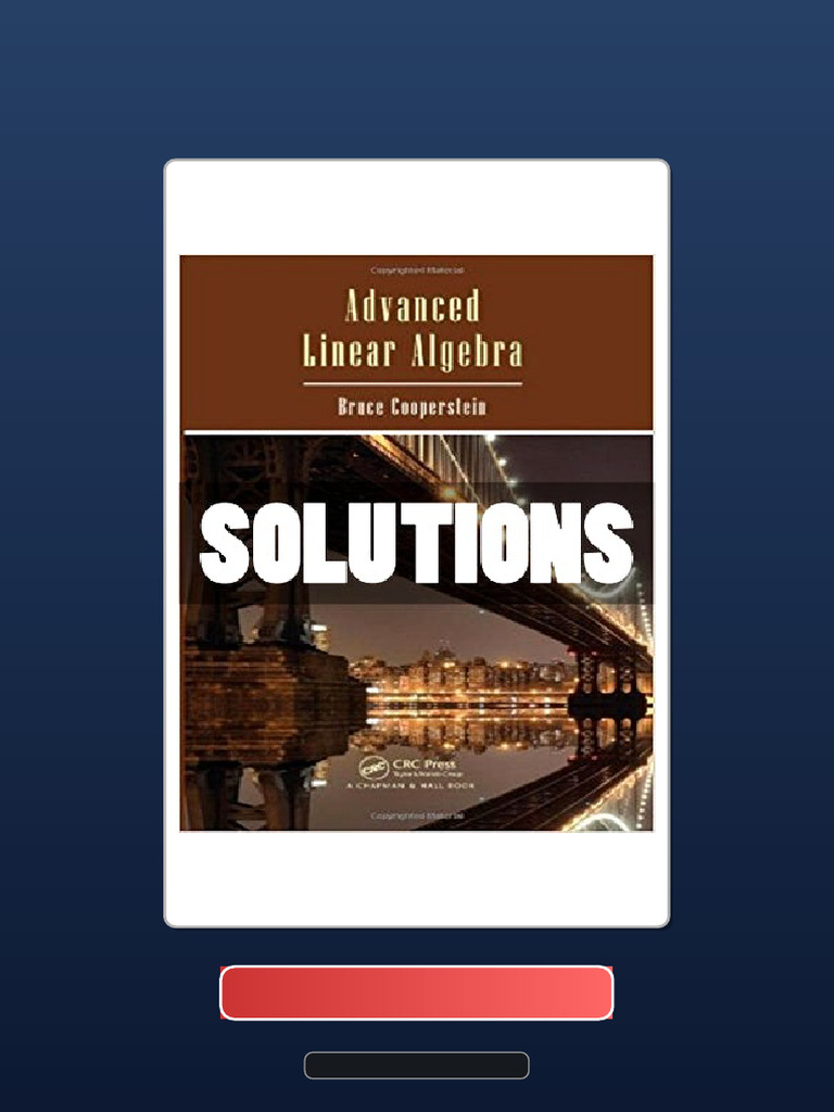 Full Chapter of Advanced Linear Algebra 1 Ed Cooperstein Ebook and ...