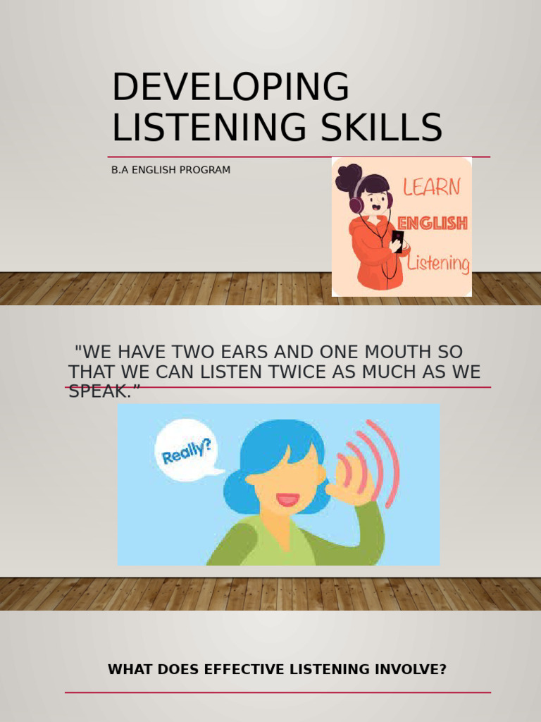 Developing Listening Skills 1 | PDF | Vocabulary | Language Acquisition