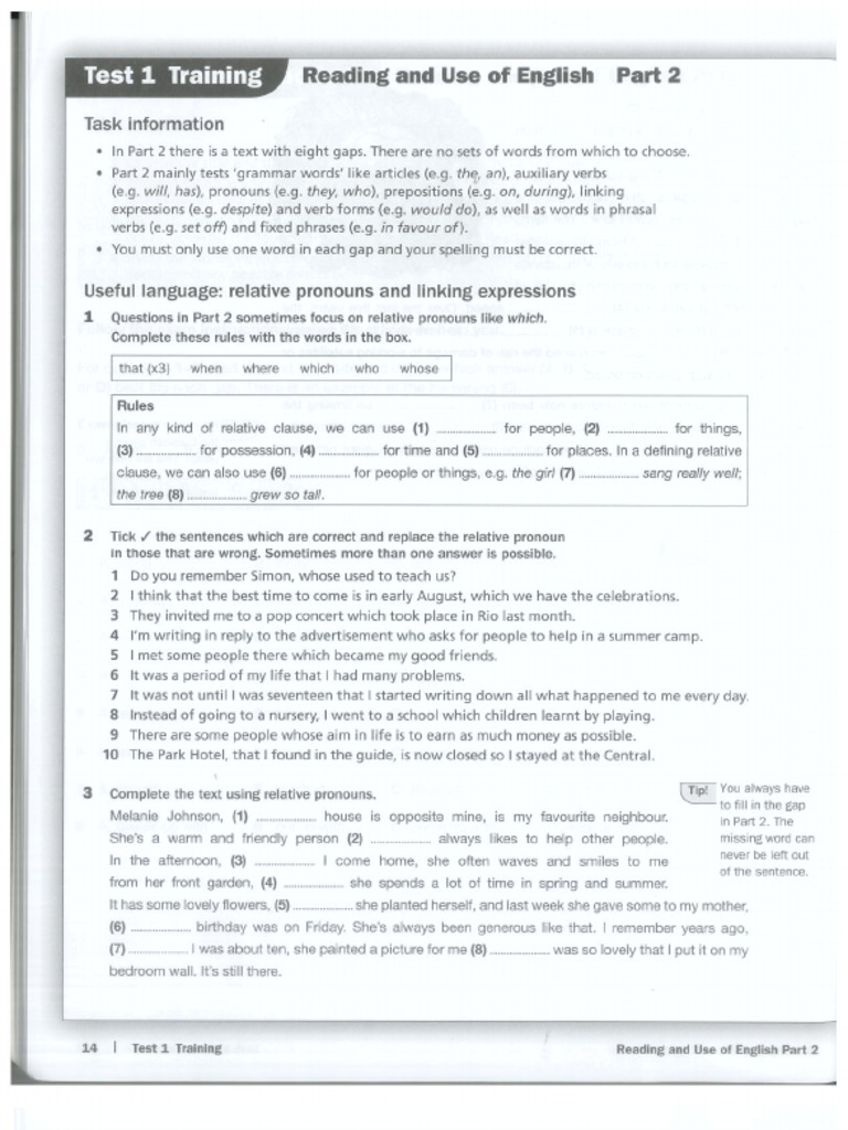 FCE Trainer Use of English Part 2 | PDF