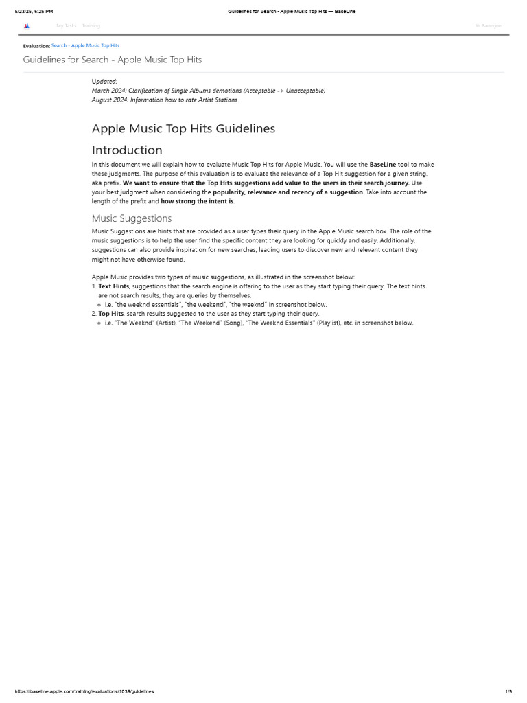 Apple Music Top Hits Evaluation Guide | PDF | Information Retrieval