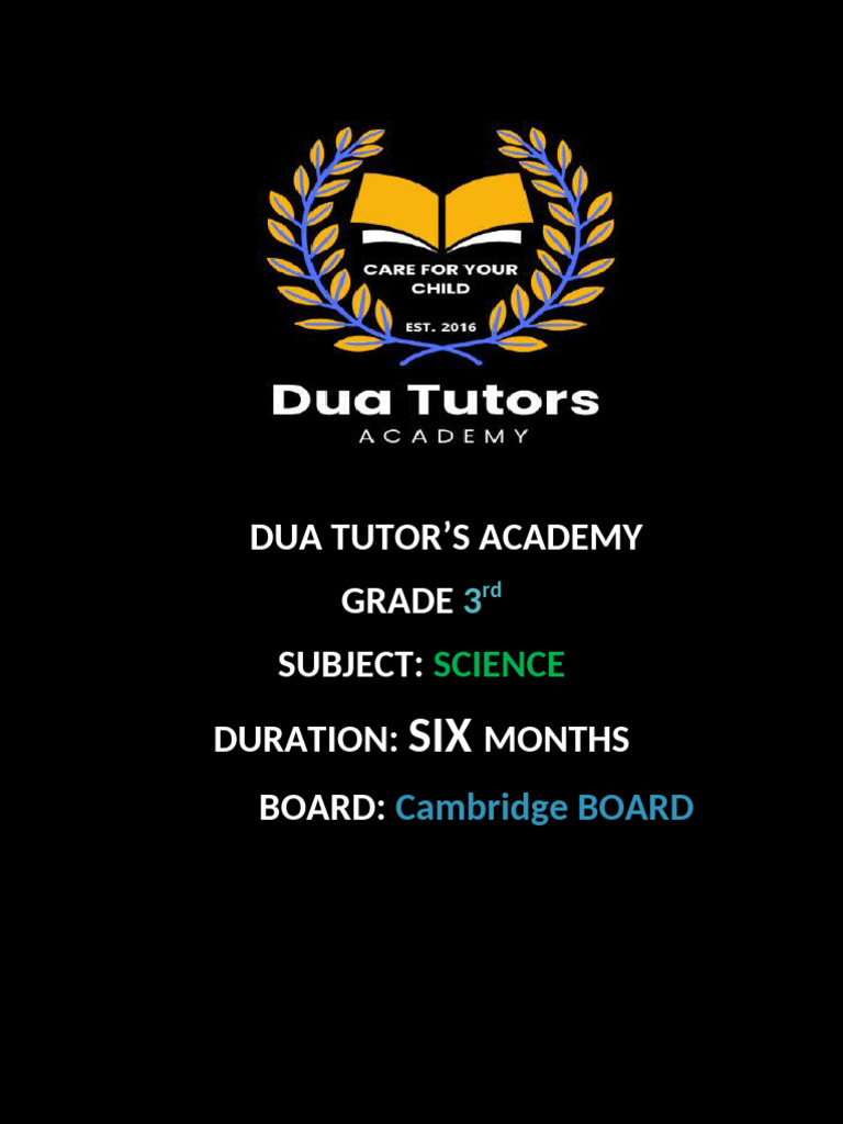 Dua Tutor English Grade 3 | PDF | Chemistry | Measurement