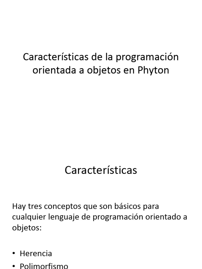 17. Características de La Programación Orientada a Objetos | PDF | Herencia (Programación ...