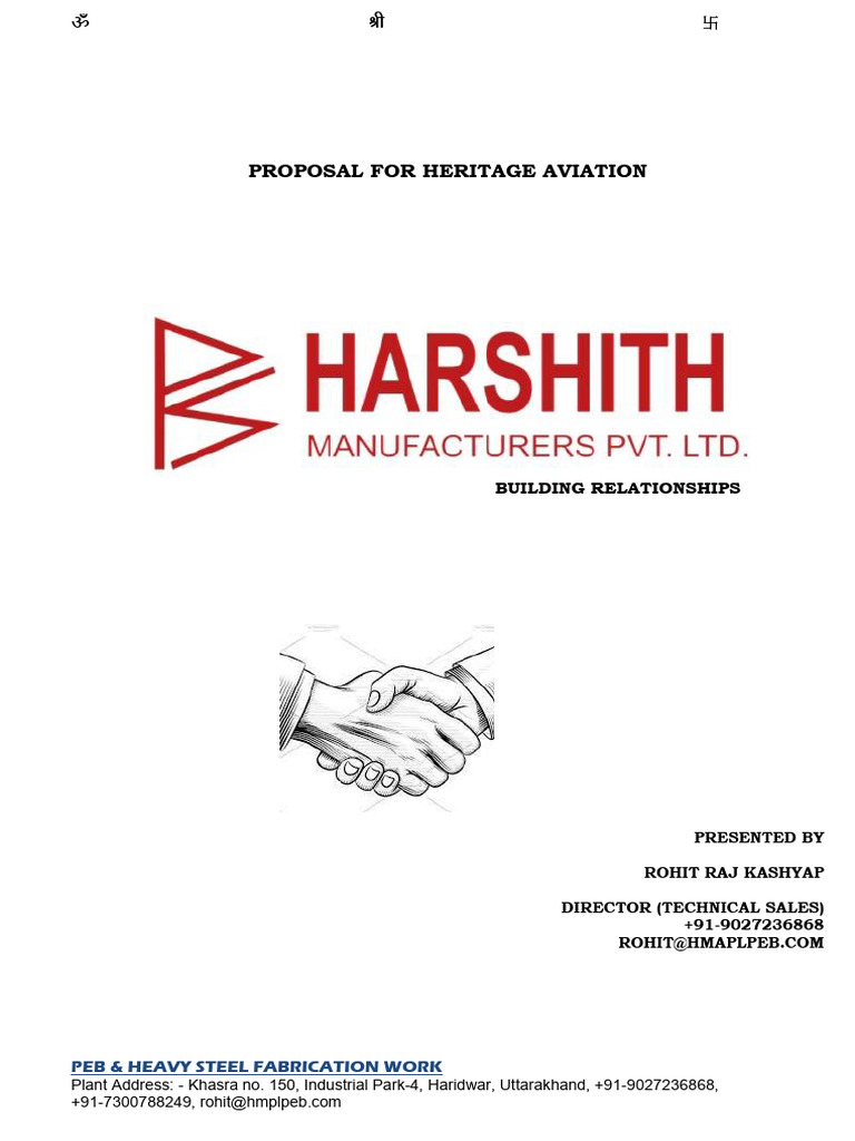 Harshith - Techno Commercial Proposal ... | PDF | Framing (Construction) | Procurement