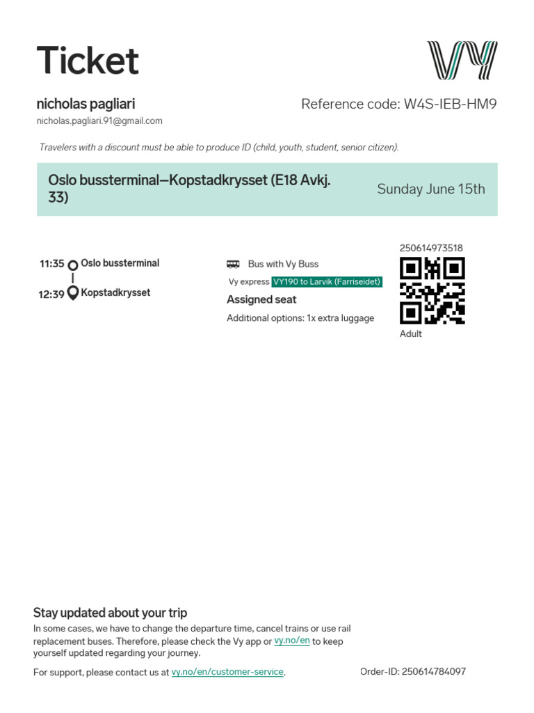 Ticket w4s Ieb Hm9 | PDF