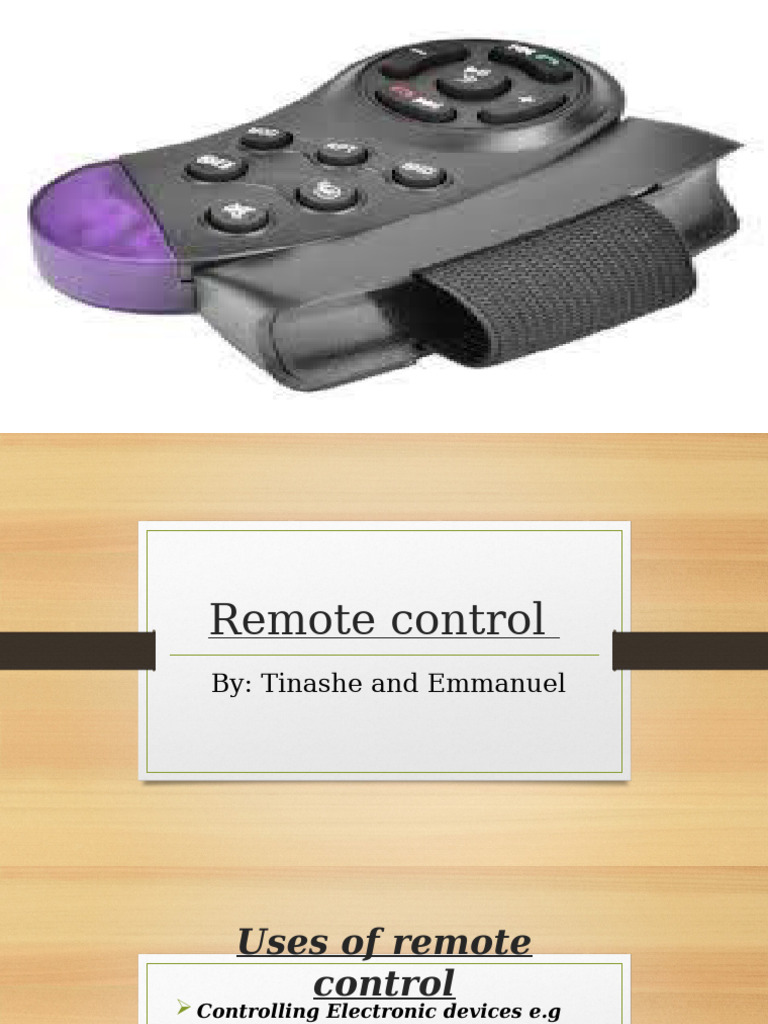 Uses and Types of Remote Controls | PDF