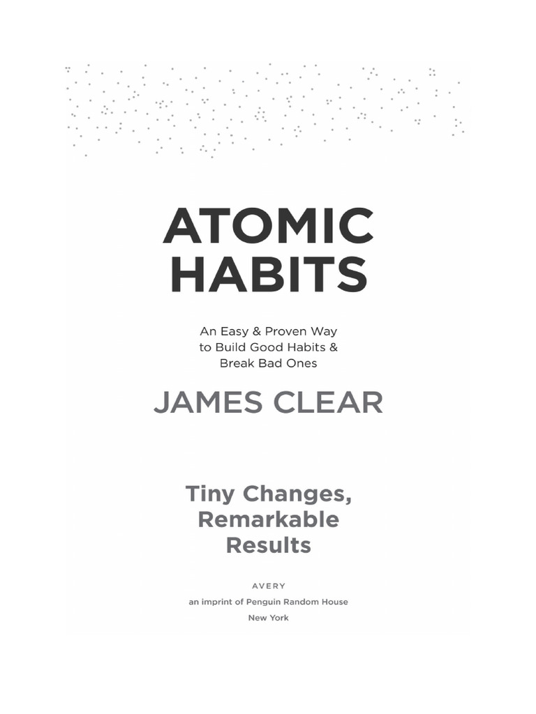 Understanding Atomic Habits | PDF | Habits | Motivational