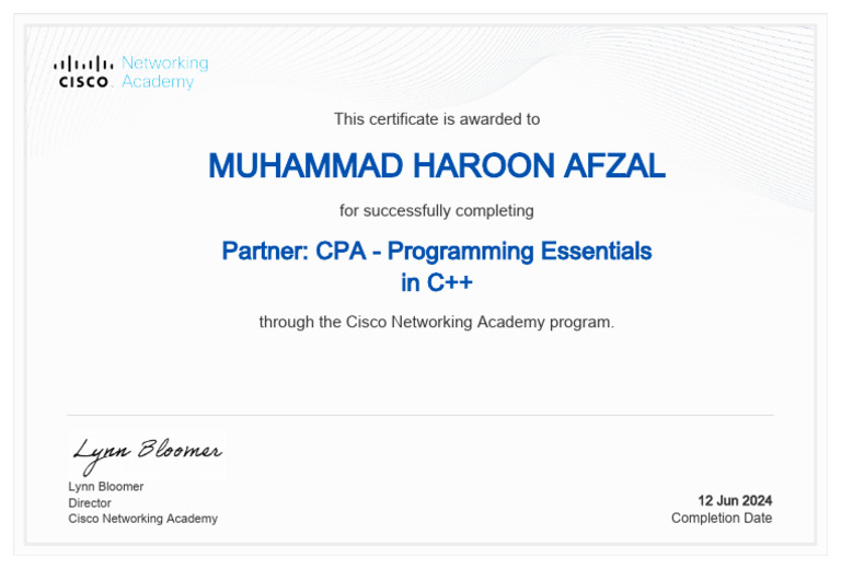 Partner CPA Programming Essentials in C Certificate Bc230406557mha Vu Edu PK d6d83128 d082 44fd ...