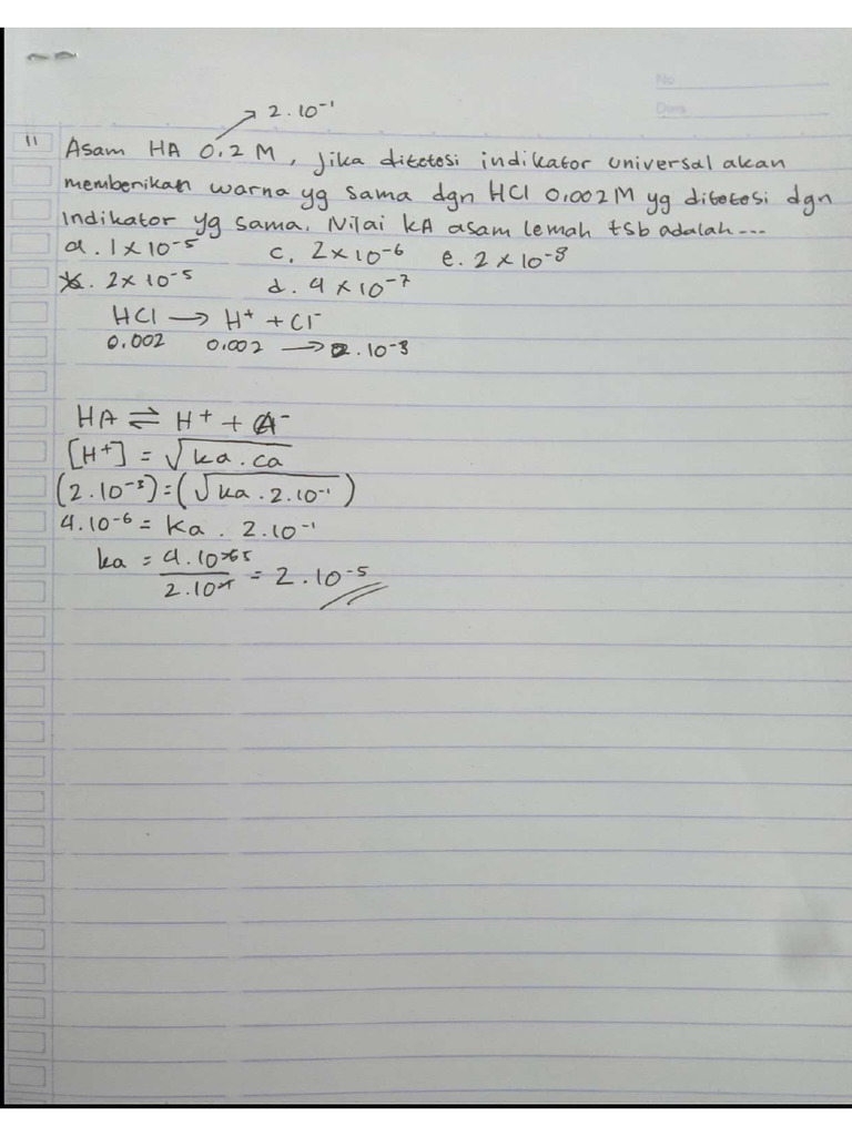 10 Soal Ahmad Rizki XI IPA 1 | PDF