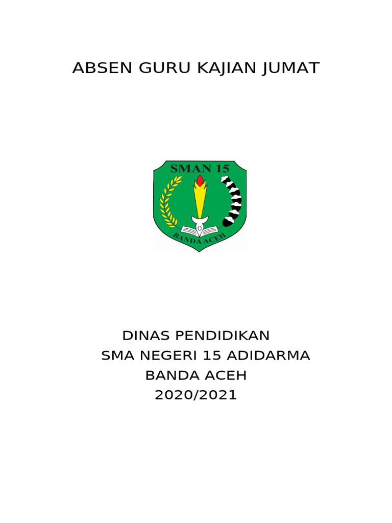 Absen Guru Kajian Jumat Cover | PDF