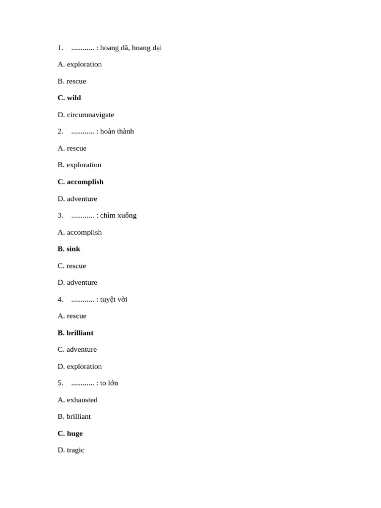 Unit 2.3 Vocabulary Vietnamese English Word | PDF