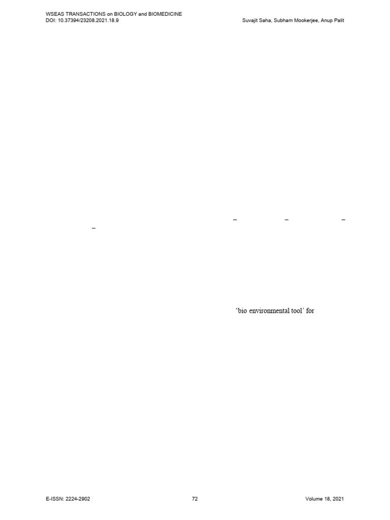 Wseas @2021 Gok Unmarked | PDF | Cholera | Salinity