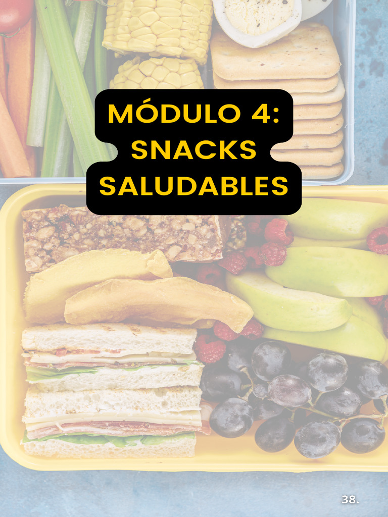 Recetas de Snacks Saludables y Fáciles | PDF | Cocina | Alimentos