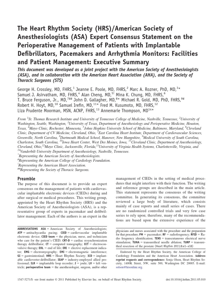 Pacer Guidelines2012 | PDF | Artificial Cardiac Pacemaker | Surgery