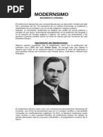 Mapa Conceptual Del Modernismo | PDF | Simbolismo (Artes) | Poesía