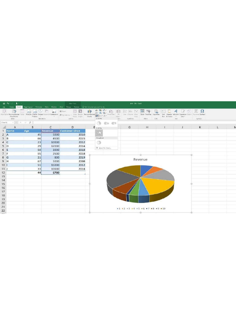 Excel Table With Dynamic Chart | PDF