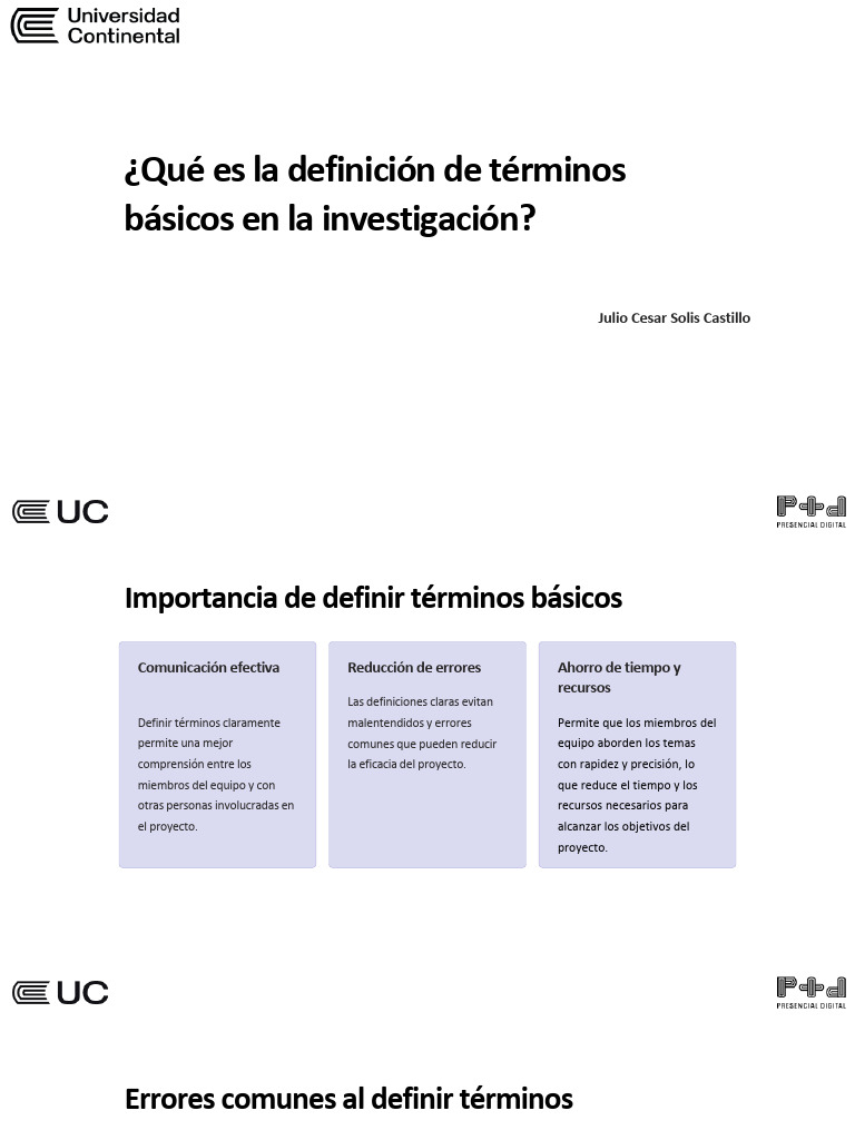 Definicion de Terminos Basicos en La Investigacion | PDF