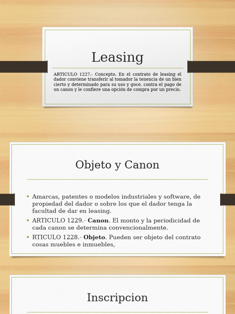 Guía Completa sobre Leasing y Tipos | PDF