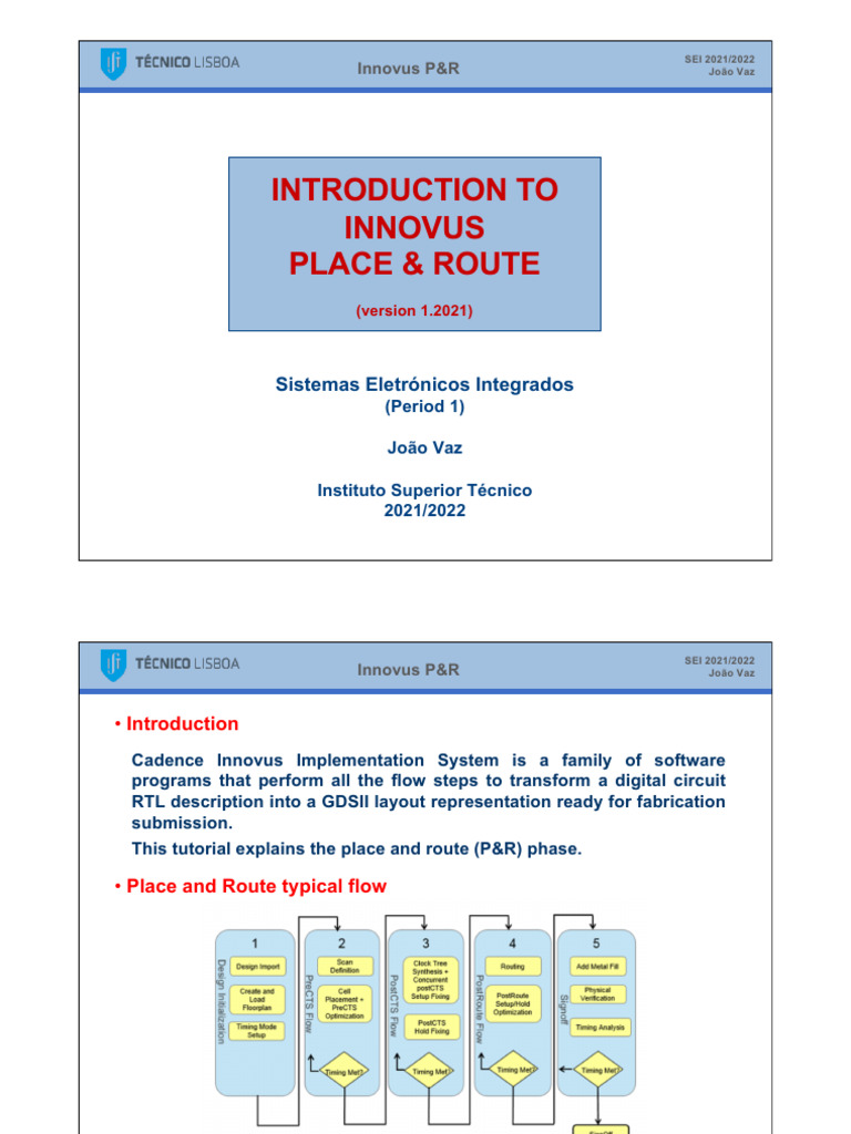 Innovus Place & Route User Guide | PDF | Computer Engineering | Electronics