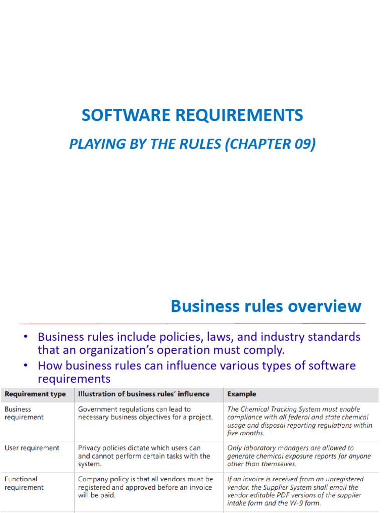 Ch09 - Playing by The Rules | PDF | System | Business