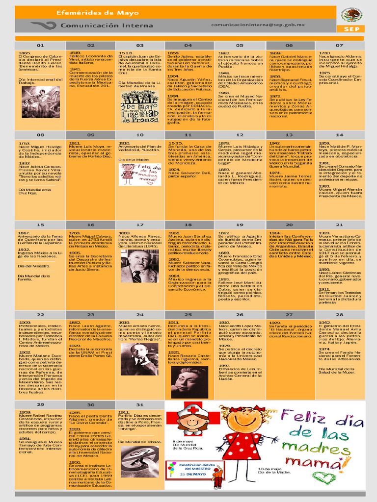 Efemérides Del 19 Al 24 De Mayo Pdf